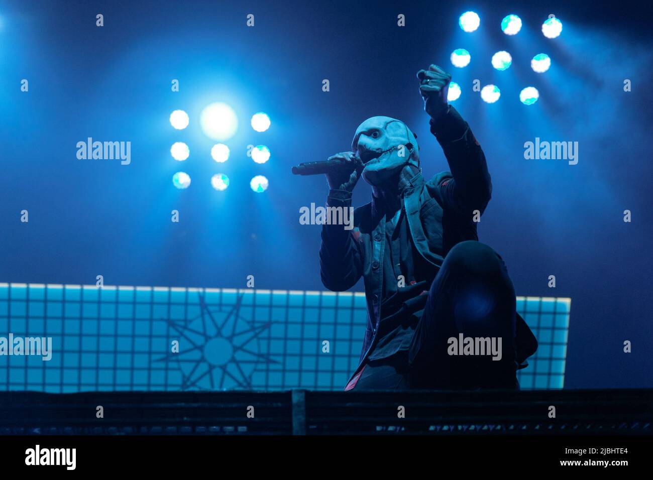 Corey Taylor of Slipknot during Knotfest Roadshow on Jun 5, 2022, at ...