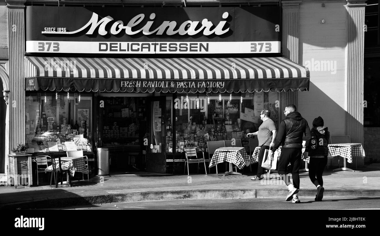 Molinari Delicatessen is a landmark Italian-American deli in the North ...