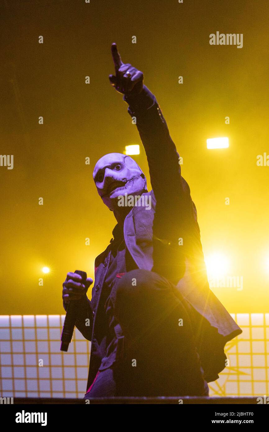 Corey Taylor of Slipknot during Knotfest Roadshow on Jun 5, 2022, at ...