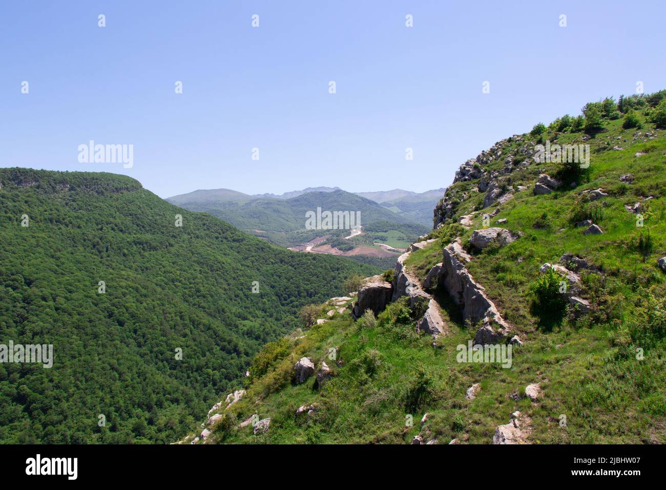 The Topkhana Forest near Shusha city. Beautiful nature of Azerbaijan ...