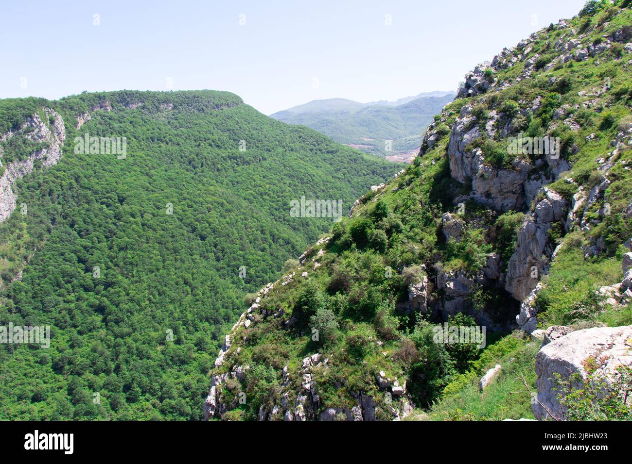 The Topkhana Forest near Shusha city. Beautiful nature of Azerbaijan ...