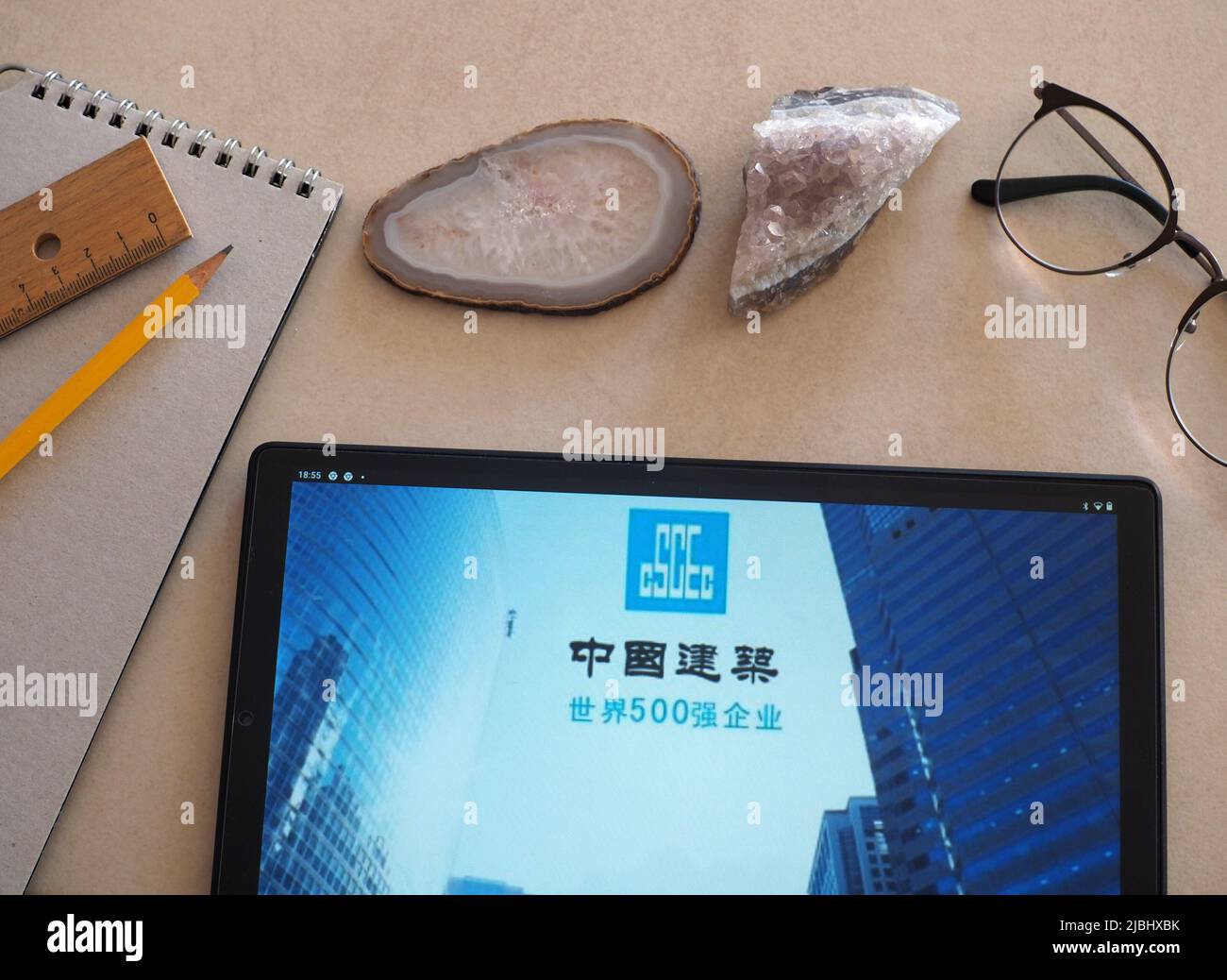 In this photo illustration China State Construction Engineering ...