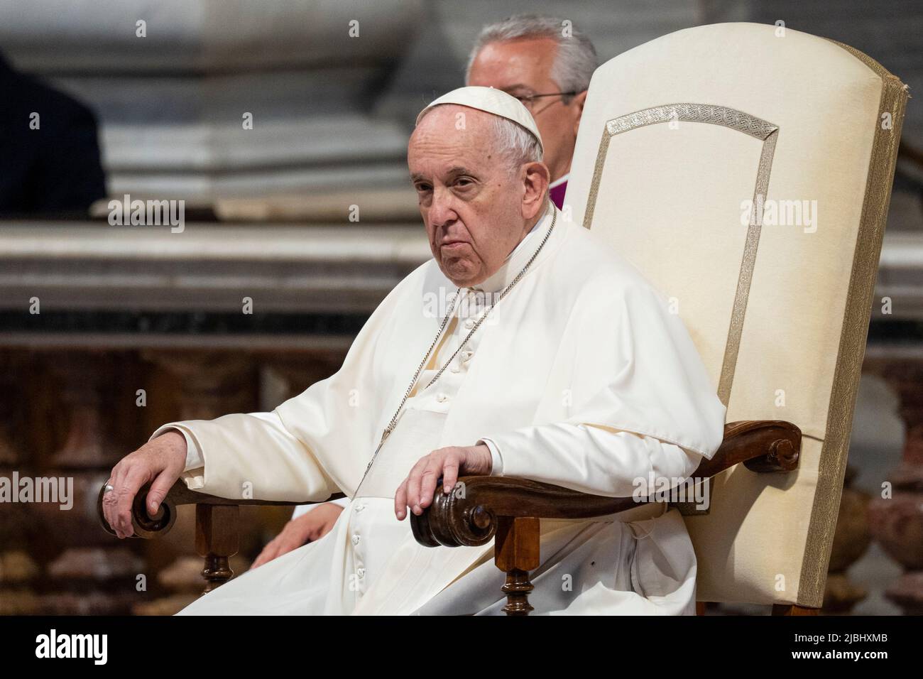 Vatican City, Vatican. 05th June, 2022. Pope Francis attends Pentecost ...