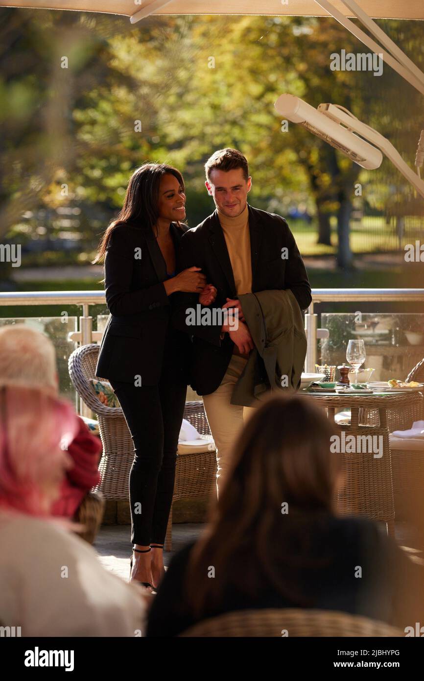 THE COURTSHIP, from left: Nicole Remy, Daniel Bochicchio, 'Commitment ...