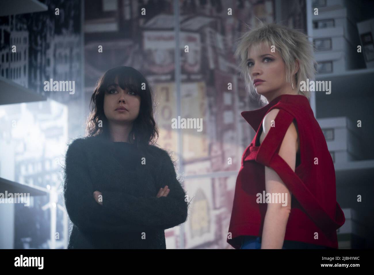 PISTOL, from left: Sydney Chandler, as Chrissie Hynde, Talulah Riley ...