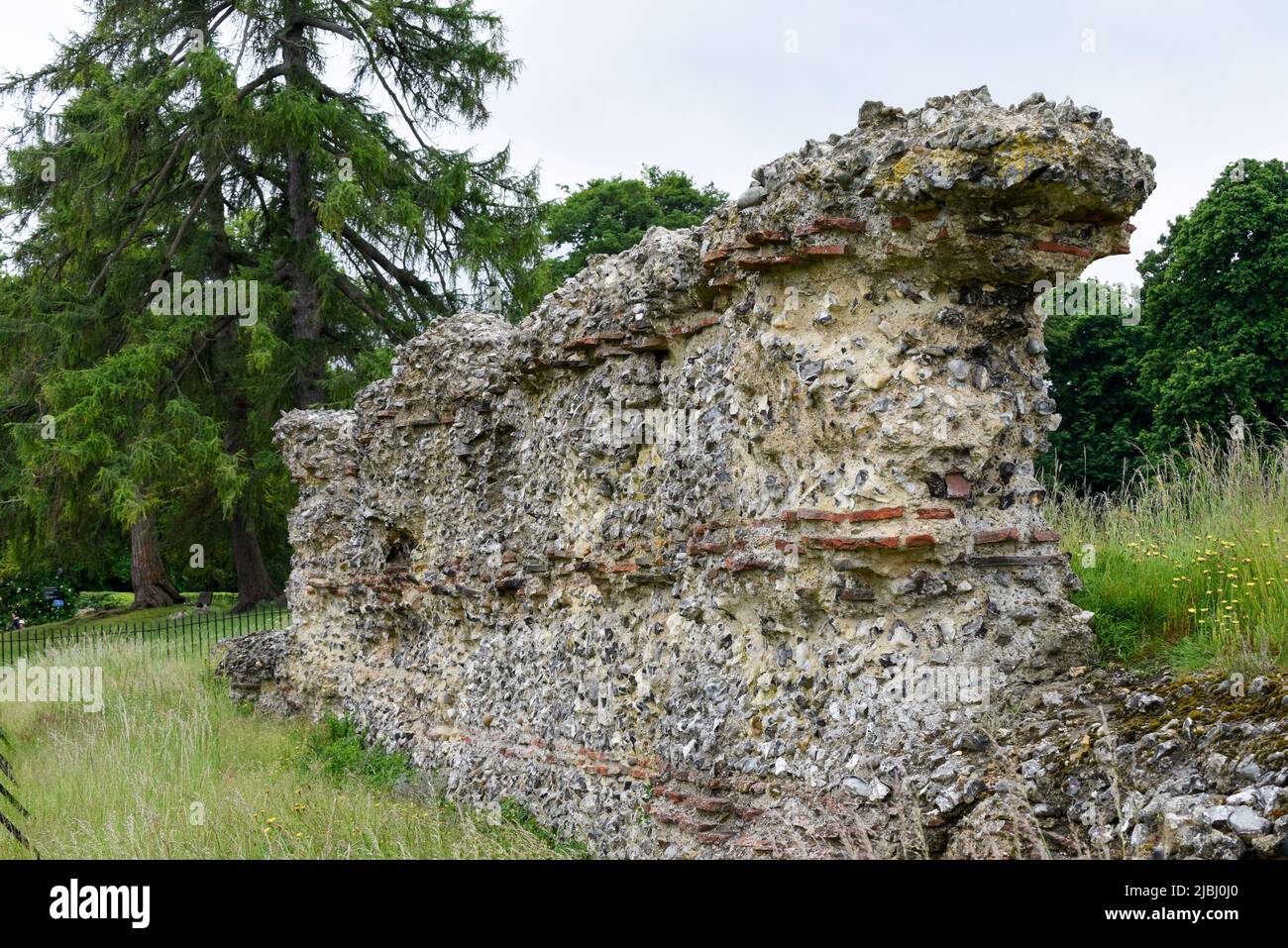 Roman architecture remains preserved in Verulamium Park in St Albans ...