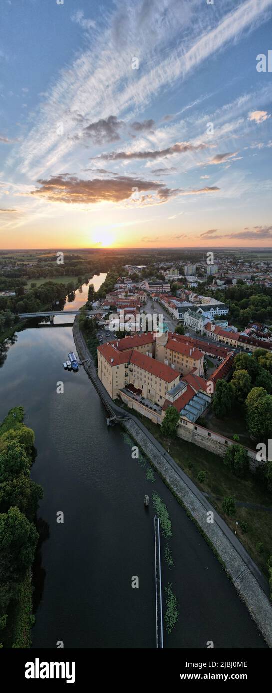 Castle podebrady on river labe hi-res stock photography and images - Alamy