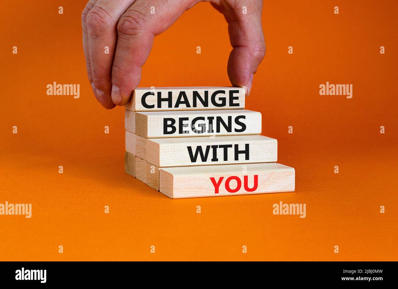 Change begins with you symbol. Concept words Change begins with you on ...
