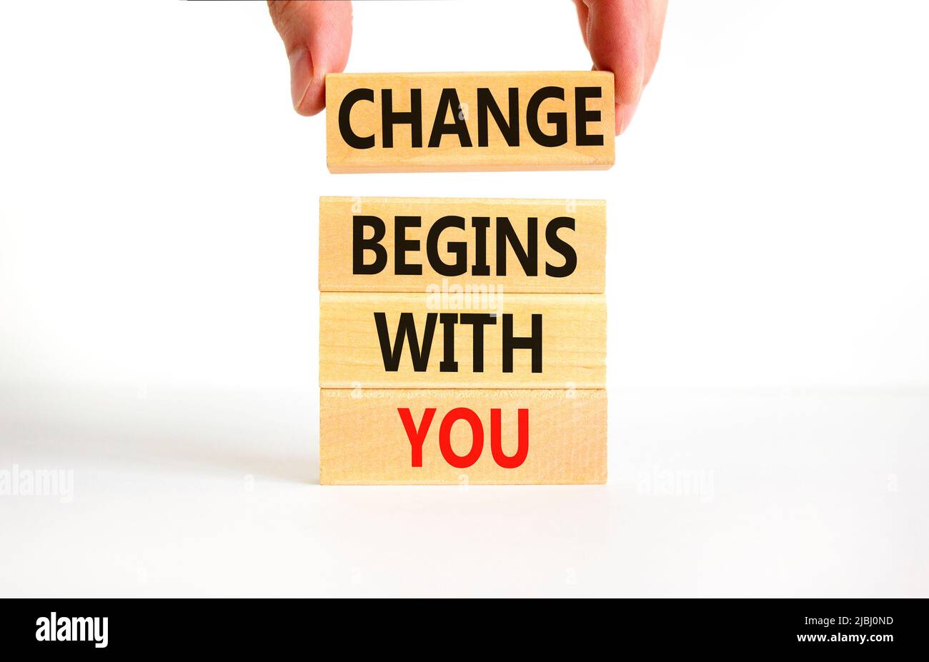 Change begins with you symbol. Concept words Change begins with you on ...