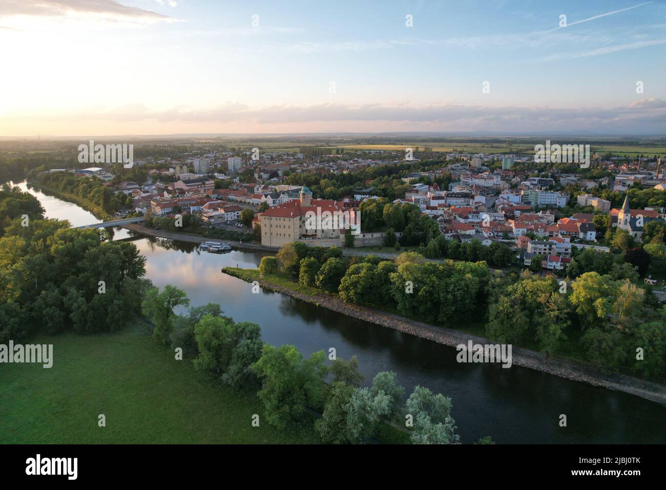 Castle podebrady on river labe hi-res stock photography and images - Alamy