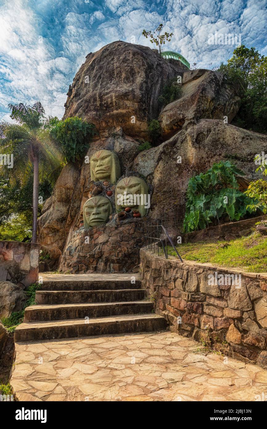 Tobati, Cordillera, Paraguay - May 09, 2022: The viewpoint in Tobati ...