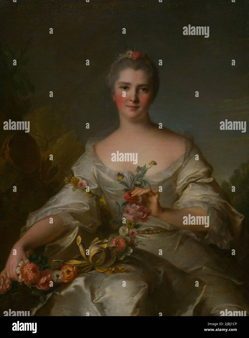 Jean Marc Nattier (1685-1766). French painter. Portrait of Madame de La ...
