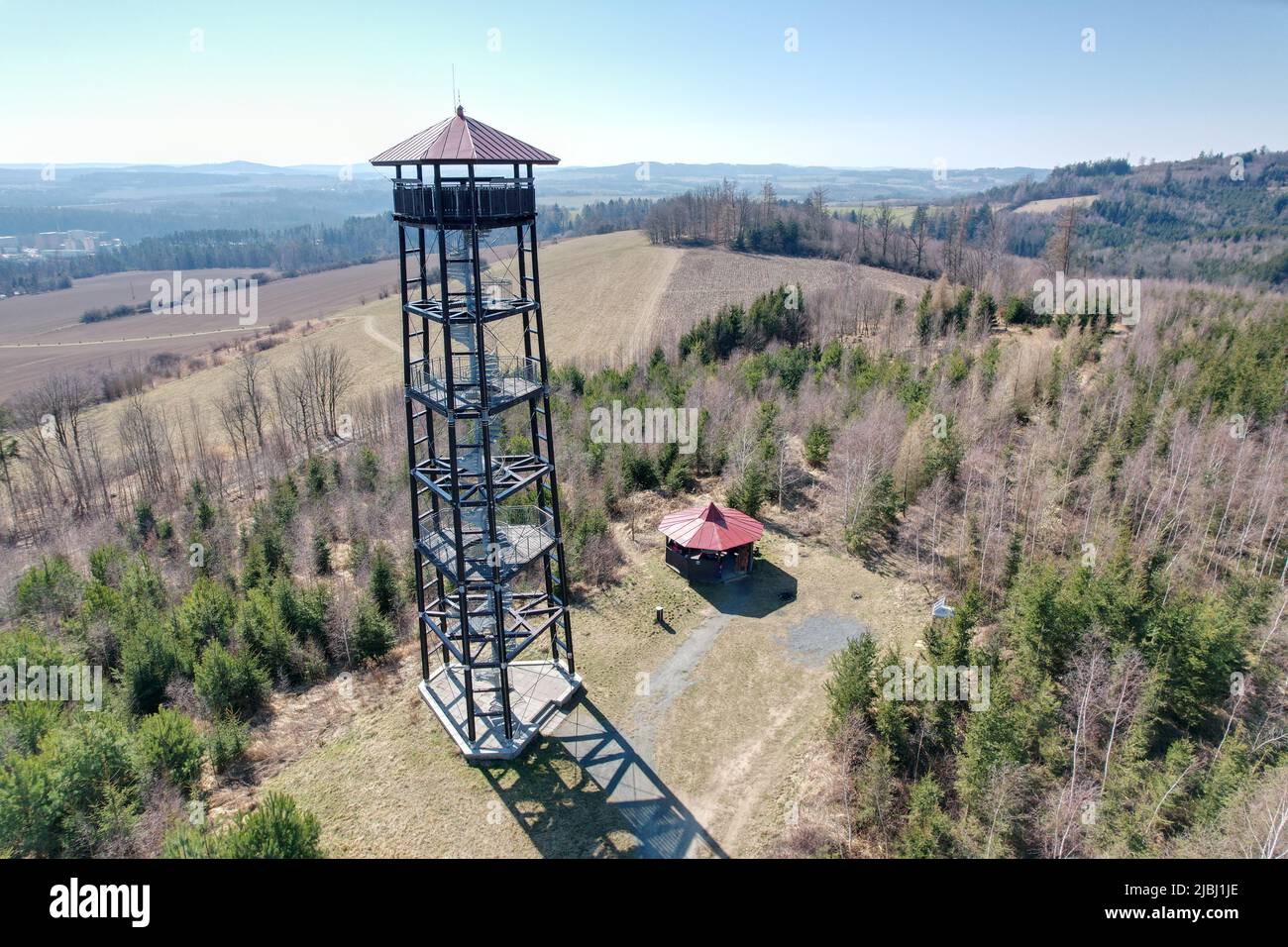 Rozhledna Babka,lookout tower Babka,Dubina,Zruc nad Sazavou,Czech ...