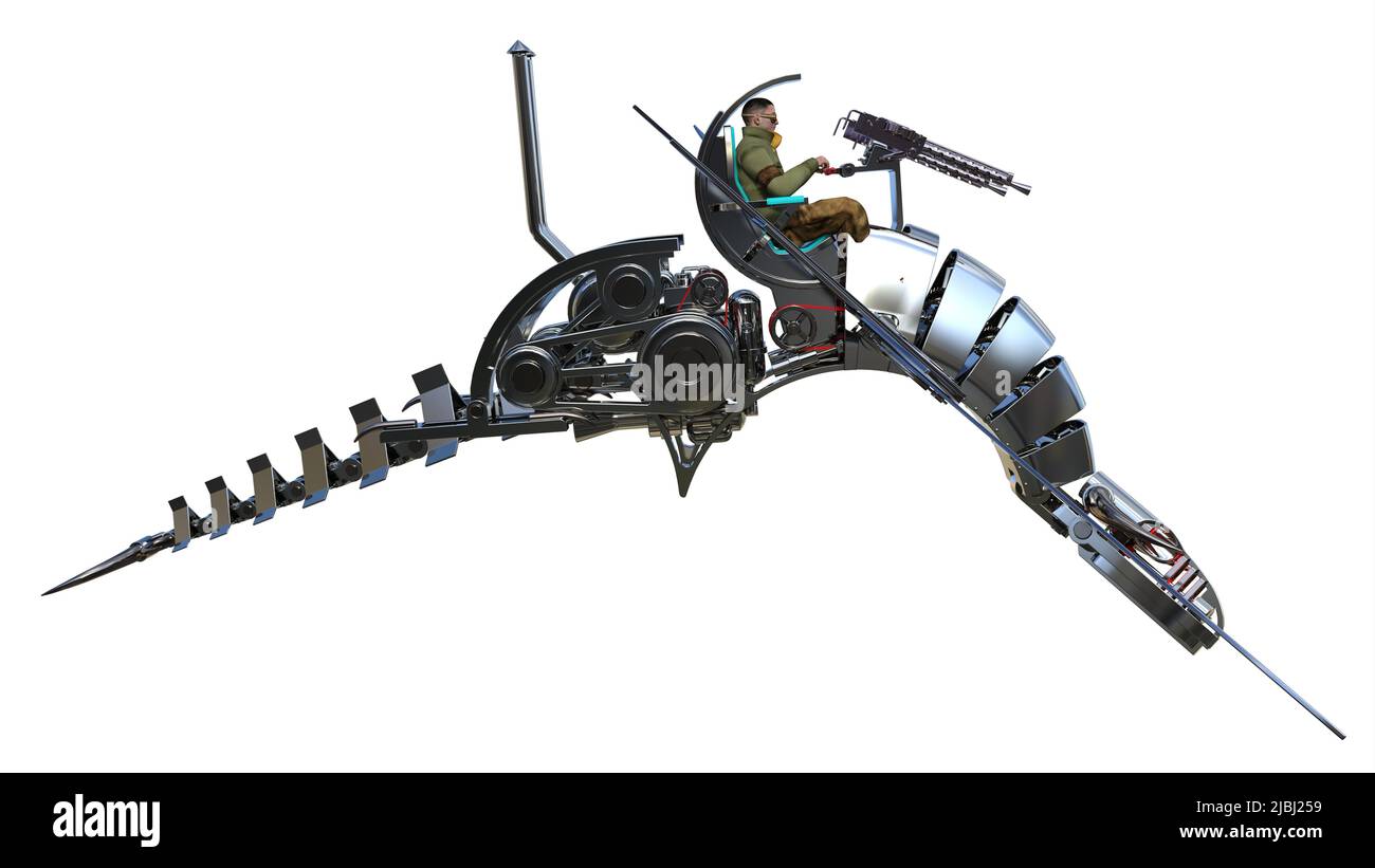 3D-illustration of a mechanic steam dragon Stock Photo - Alamy