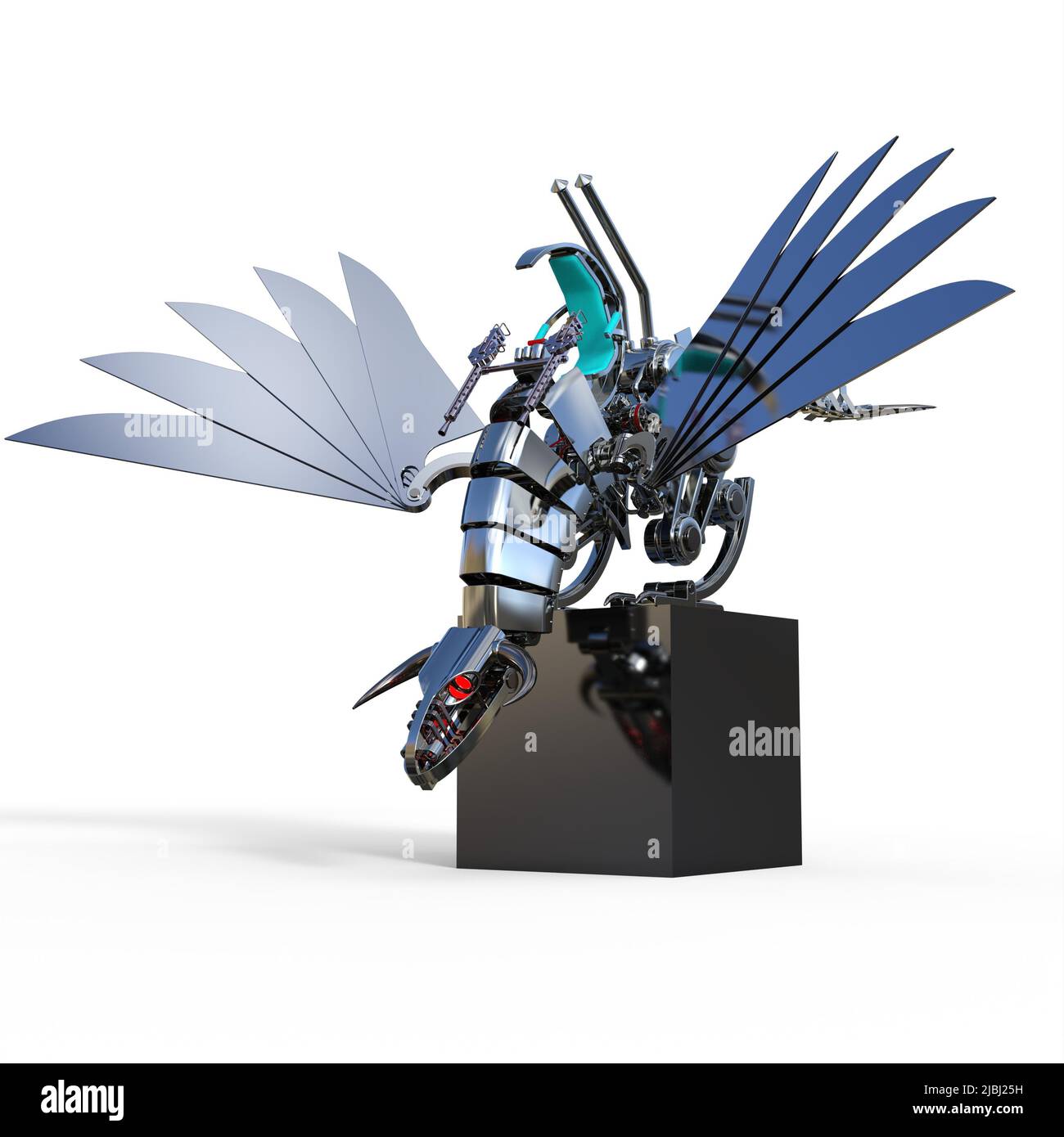 3D-illustration of a mechanic steam dragon Stock Photo - Alamy