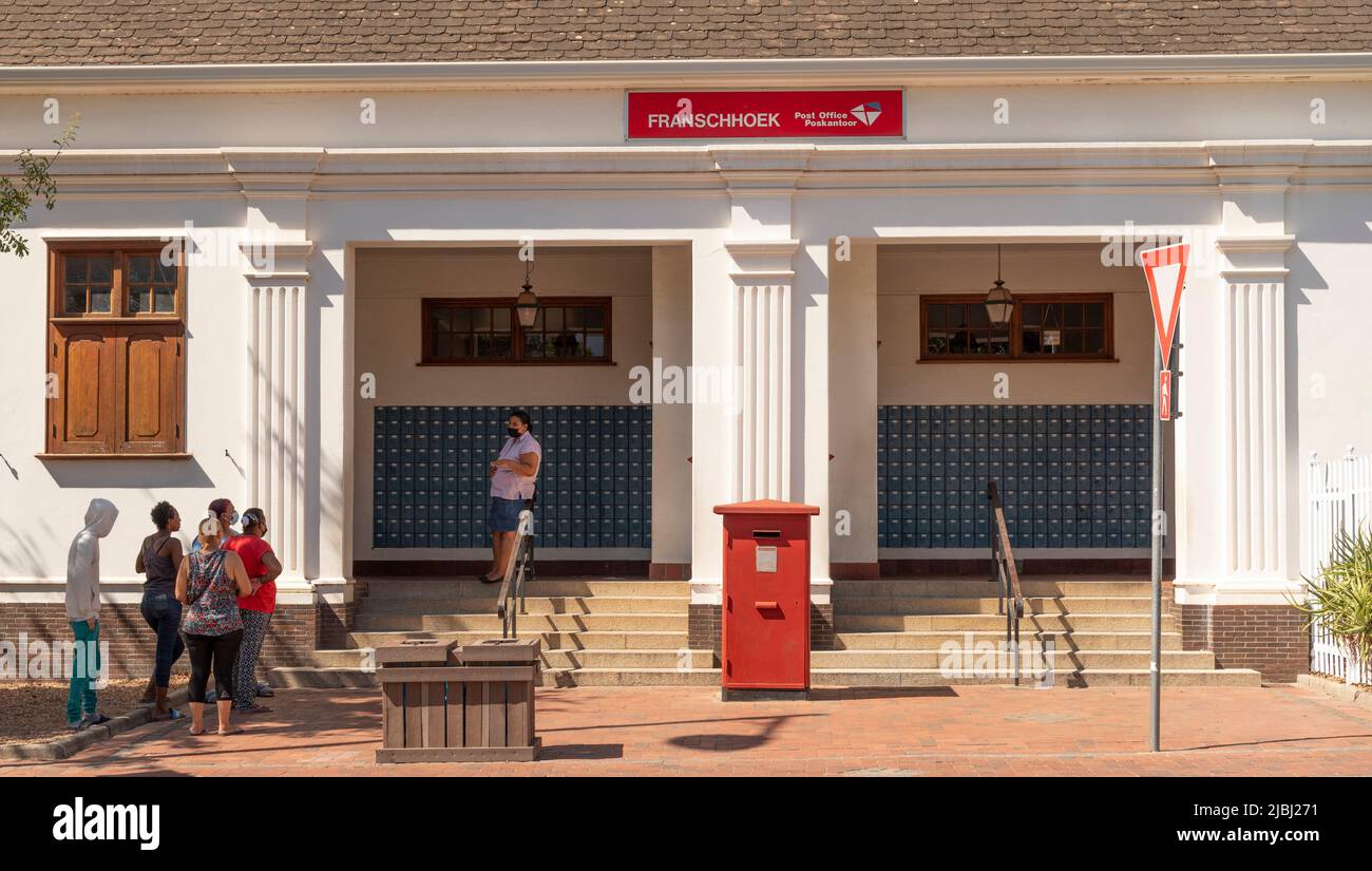 Franschhoek, Wesstern cape, South Africa.2022. Exterior view of a post ...