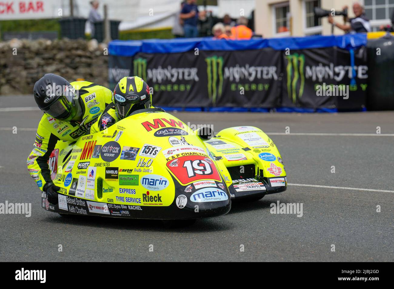 Douglas, Isle Of Man. 19th Jan, 2022. Greg Lambert/Ben McBride (600 LCR ...