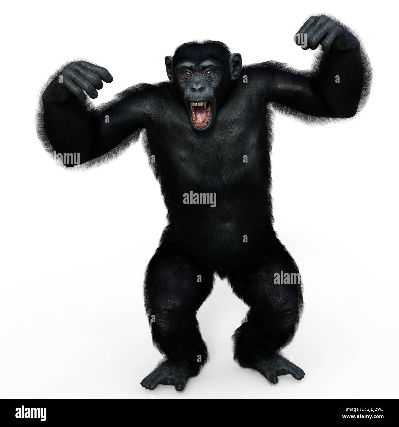 3d-illustration of an isolated fantasy chimpanzee Stock Photo - Alamy