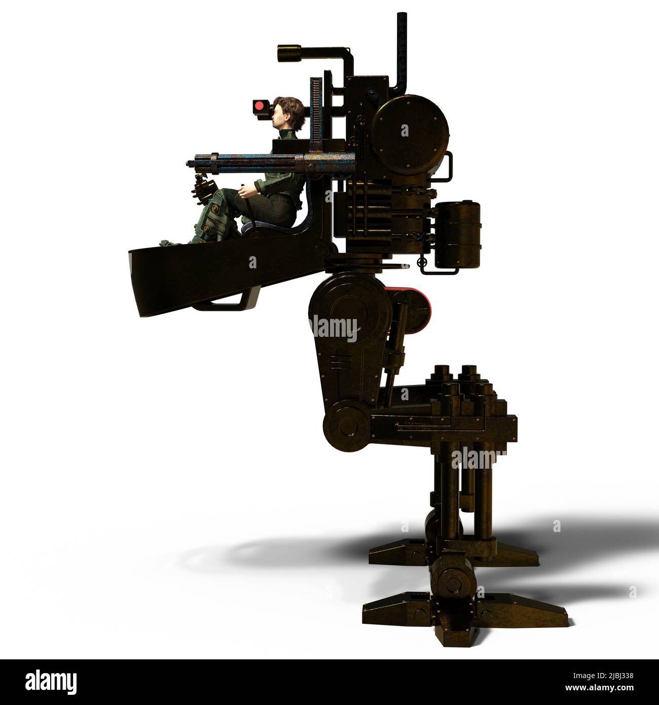 3D-illustration of a mechanic robot walker Stock Photo - Alamy