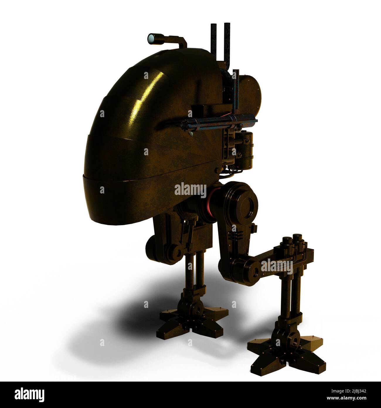 3D-illustration of a mechanic robot walker Stock Photo - Alamy