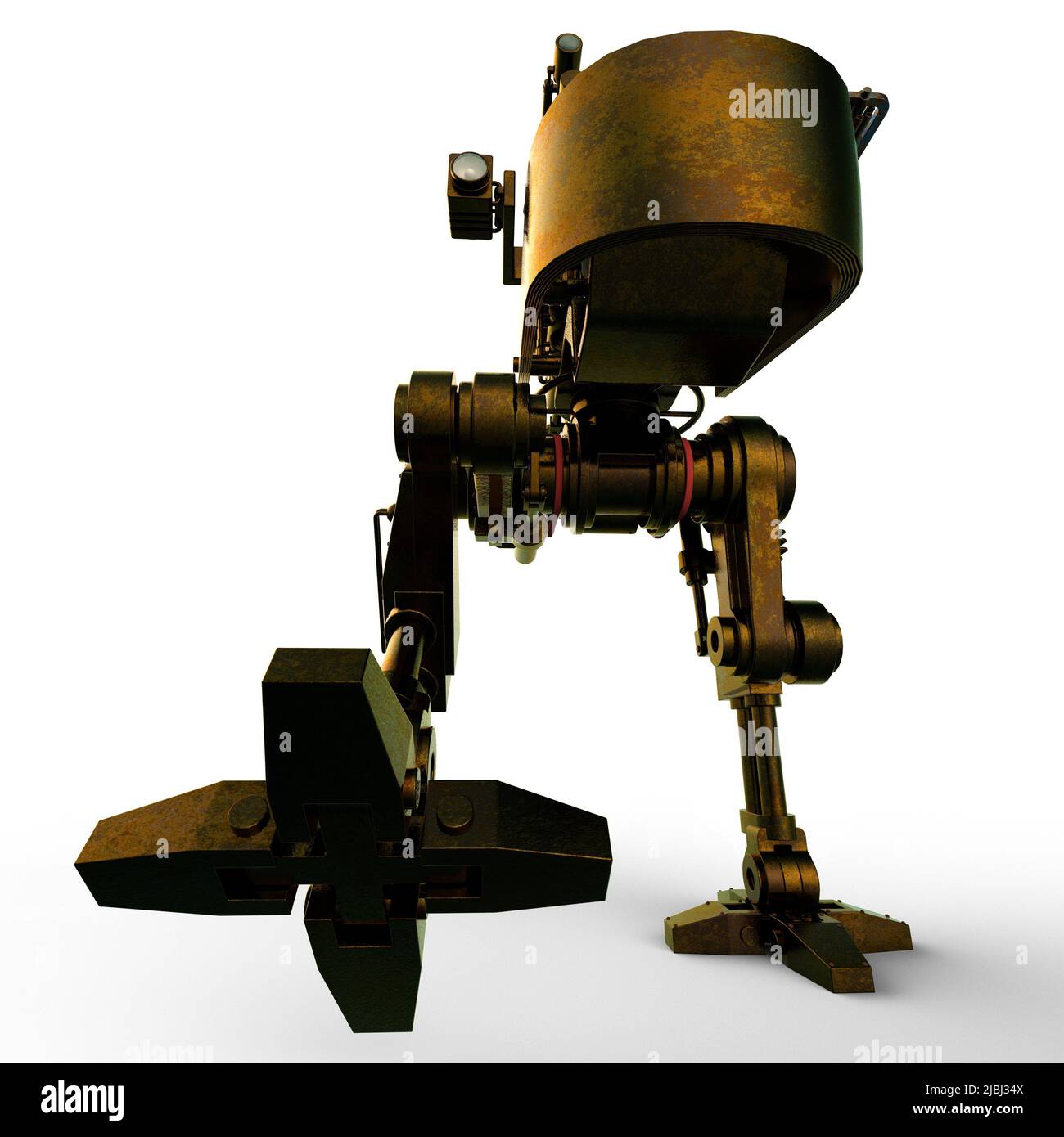 3D-illustration of a mechanic robot walker Stock Photo - Alamy