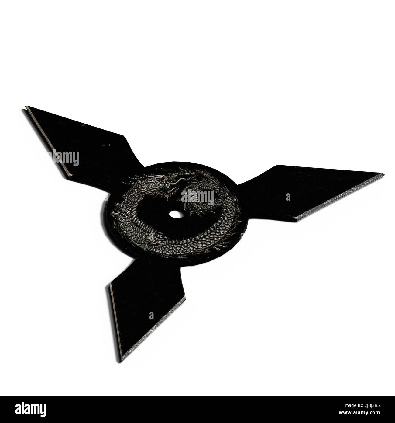 3D-Illustration of an Isolated shuriken weapon Stock Photo - Alamy