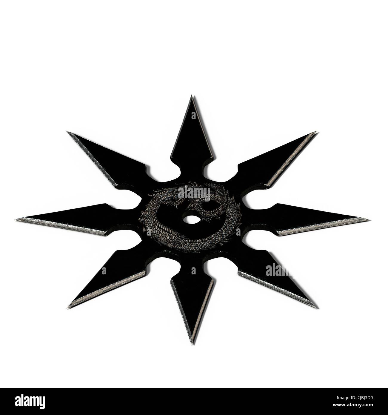 3D-Illustration of an Isolated shuriken weapon Stock Photo - Alamy