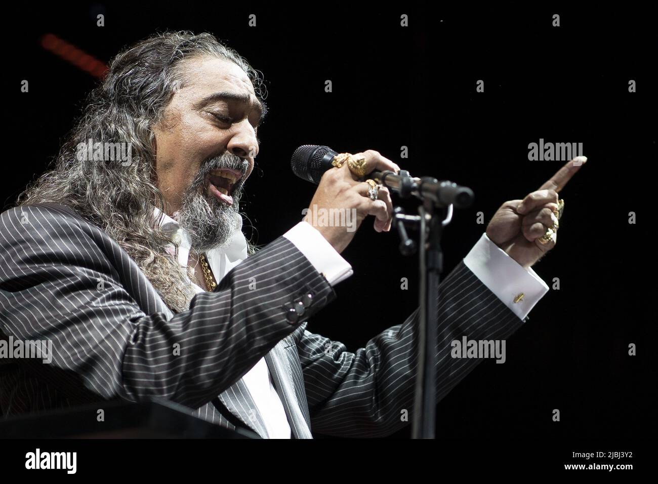 The flamenco singer Diego El Cigala Performs at the Noches del Botanico ...