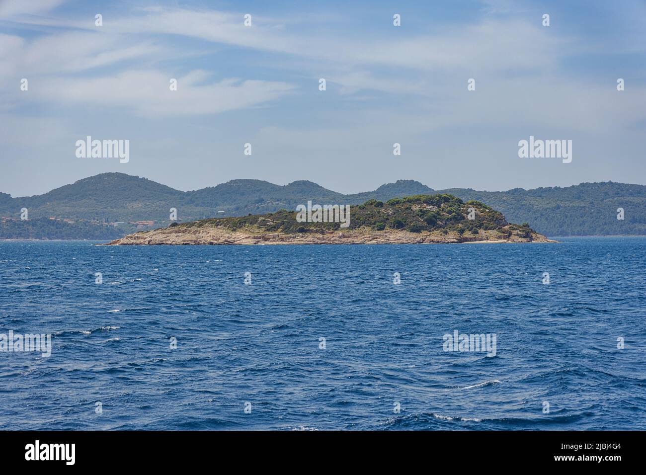 Small island in front of Sali village, Croatia Stock Photo - Alamy