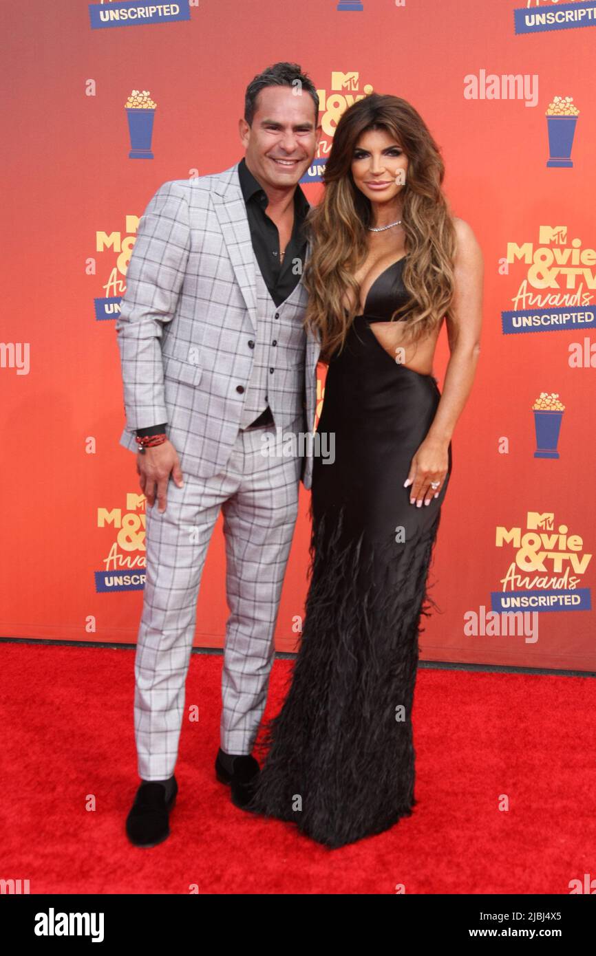 Luis Ruelas, Teresa Giudice attends the 2022 MTV MOVIE & TV AWARDS ...