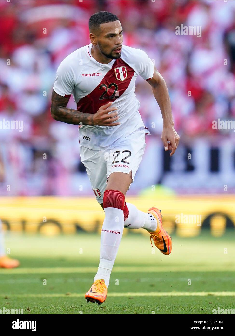 Alexander Callens of Peru during the friendly match between Peru and ...