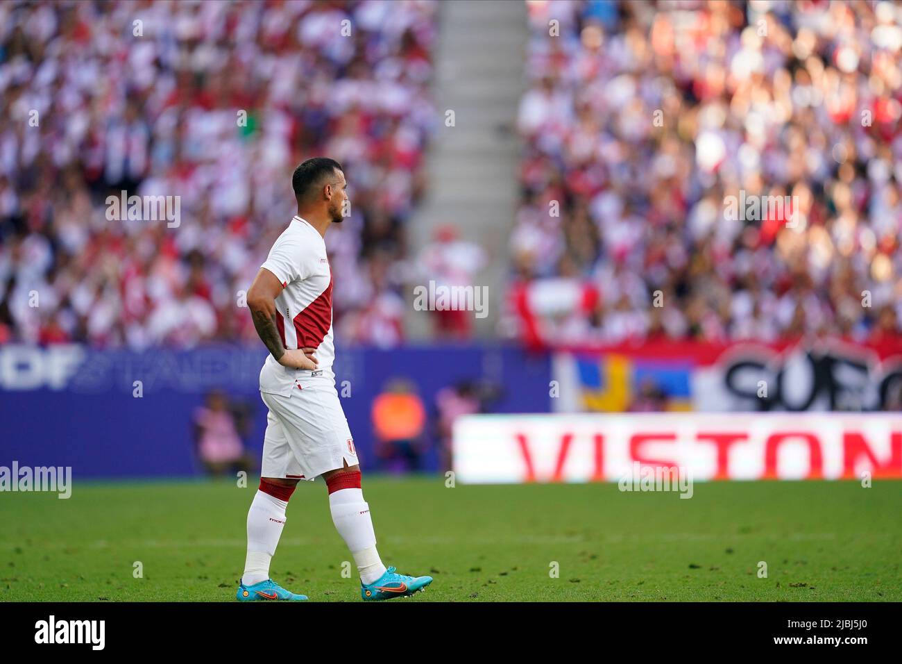 Miguel Trauco of Peru during the friendly match between Peru and New ...
