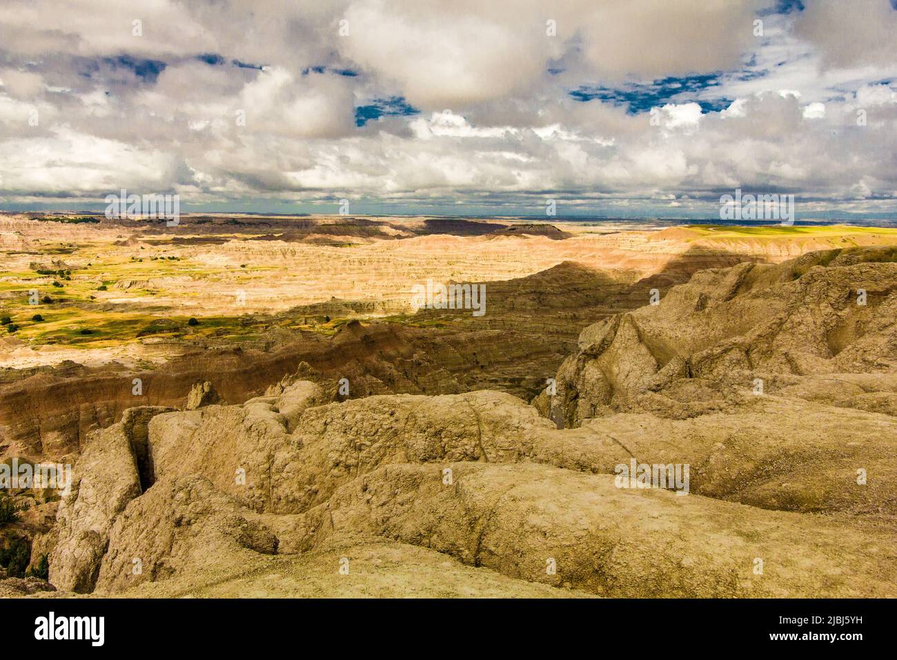 Pinnacles Overlook, Badlands National Park, South Dakota Stock Photo ...