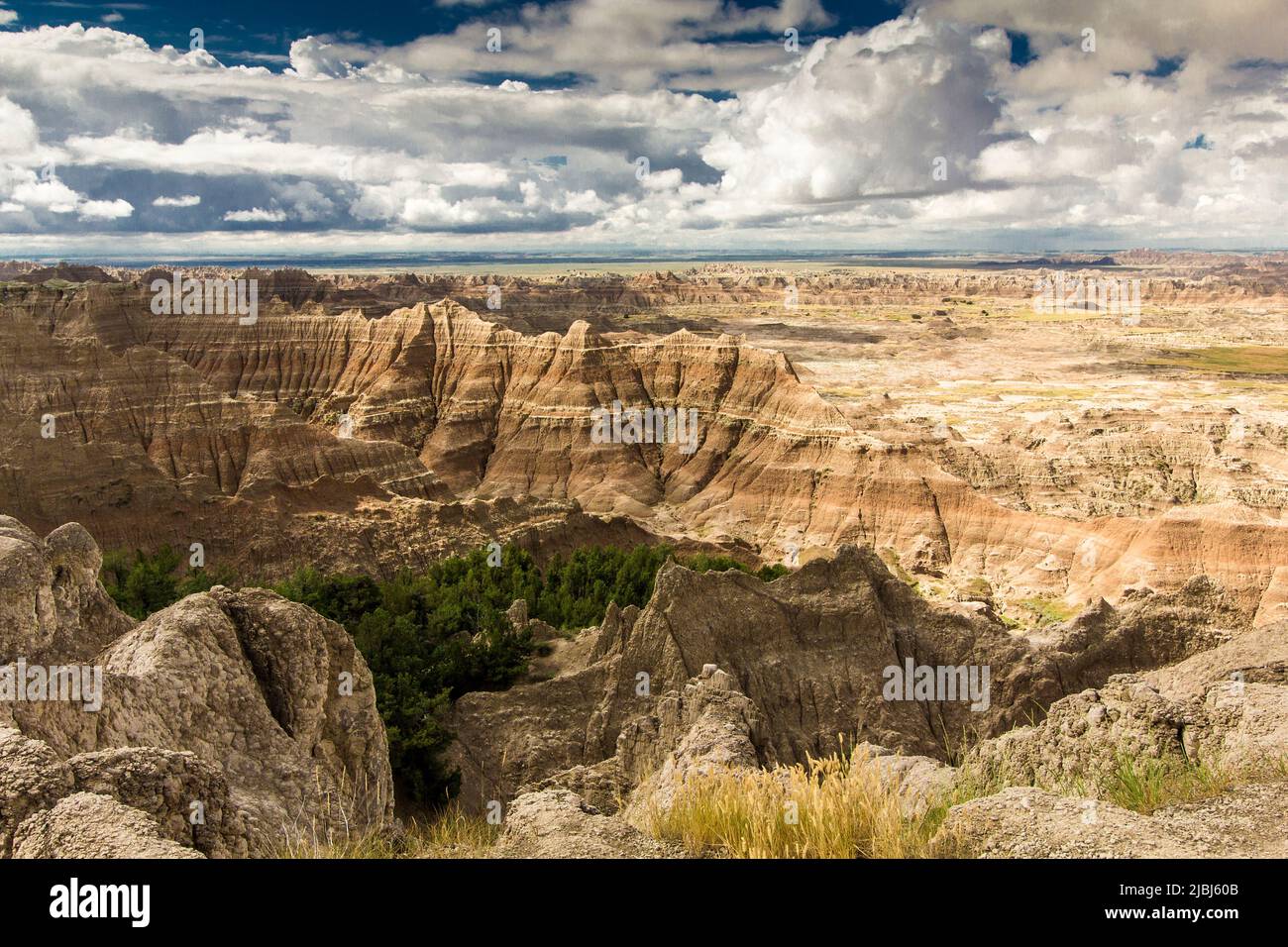 Pinnacles Overlook, Badlands National Park, South Dakota Stock Photo ...