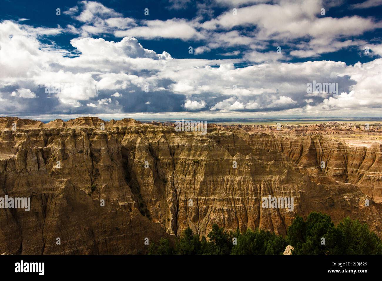 Pinnacles Overlook, Badlands National Park, South Dakota Stock Photo ...