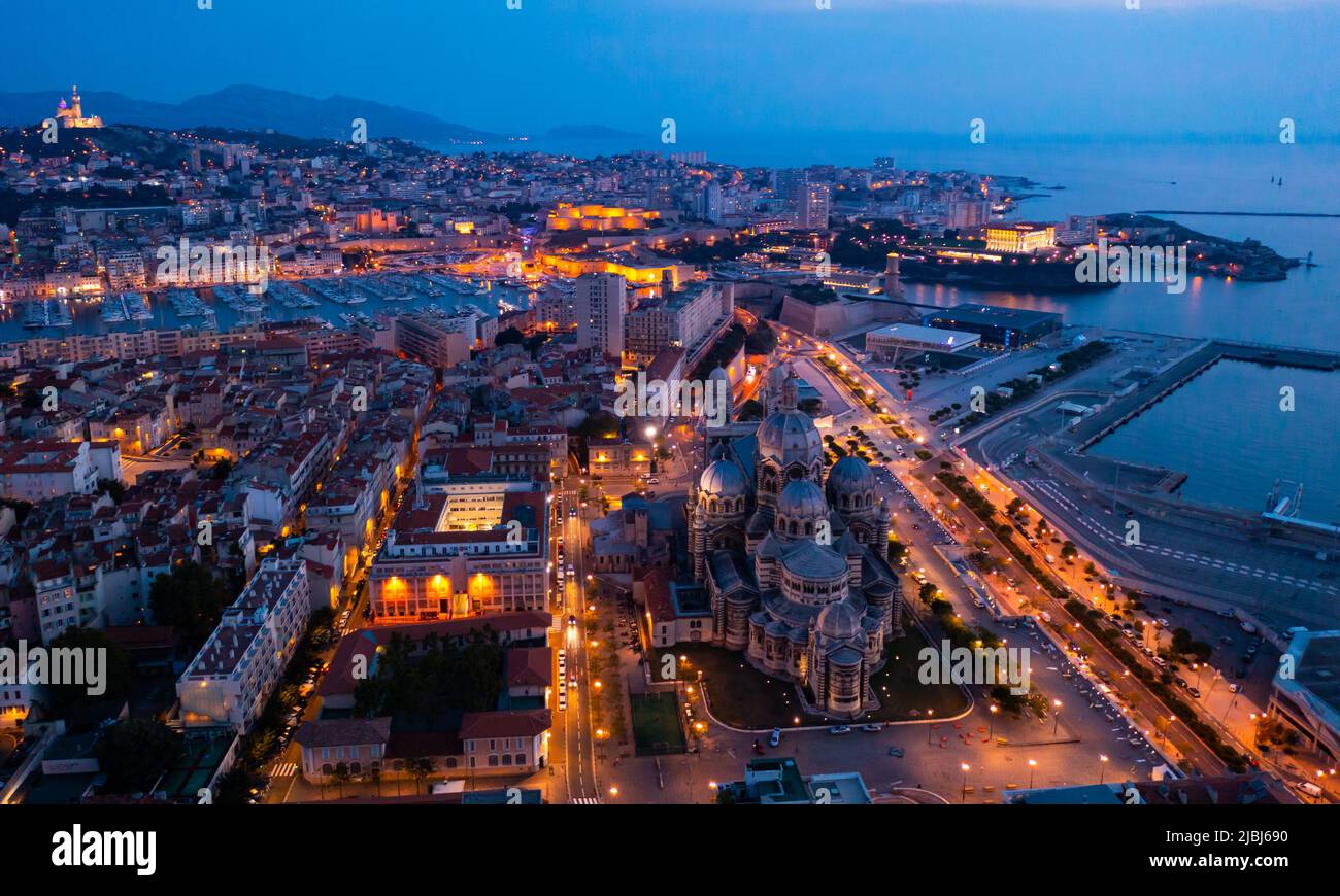 Birds eye marseille hi-res stock photography and images - Alamy