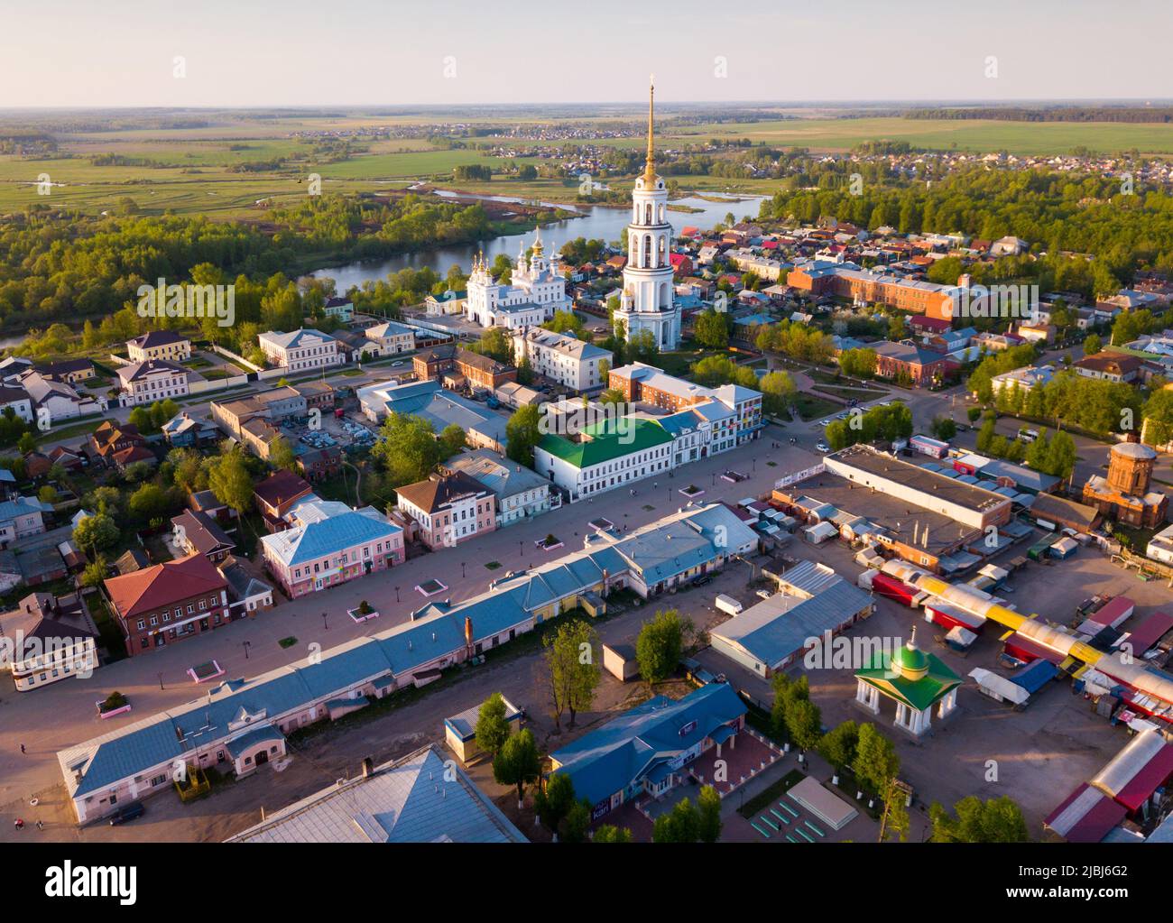 Aerial view of Shuya Stock Photo - Alamy