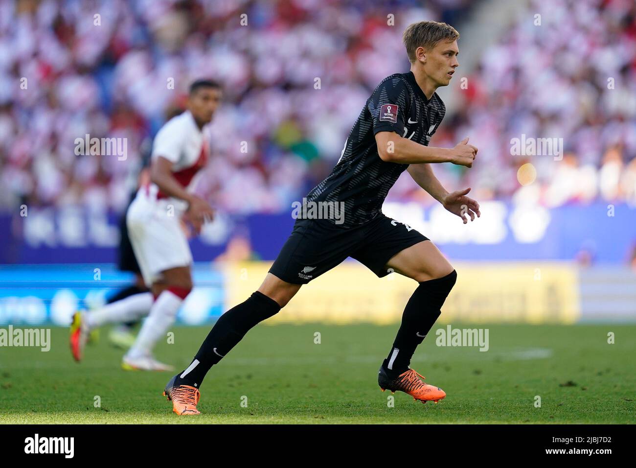 Ben Waine of New Zealand during the friendly match between Peru and New ...