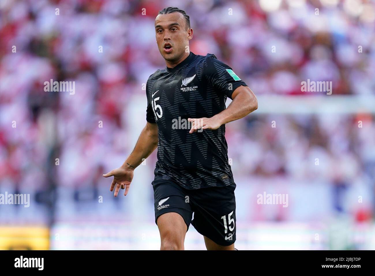 Clayton Lewis of New Zealand during the friendly match between Peru and ...