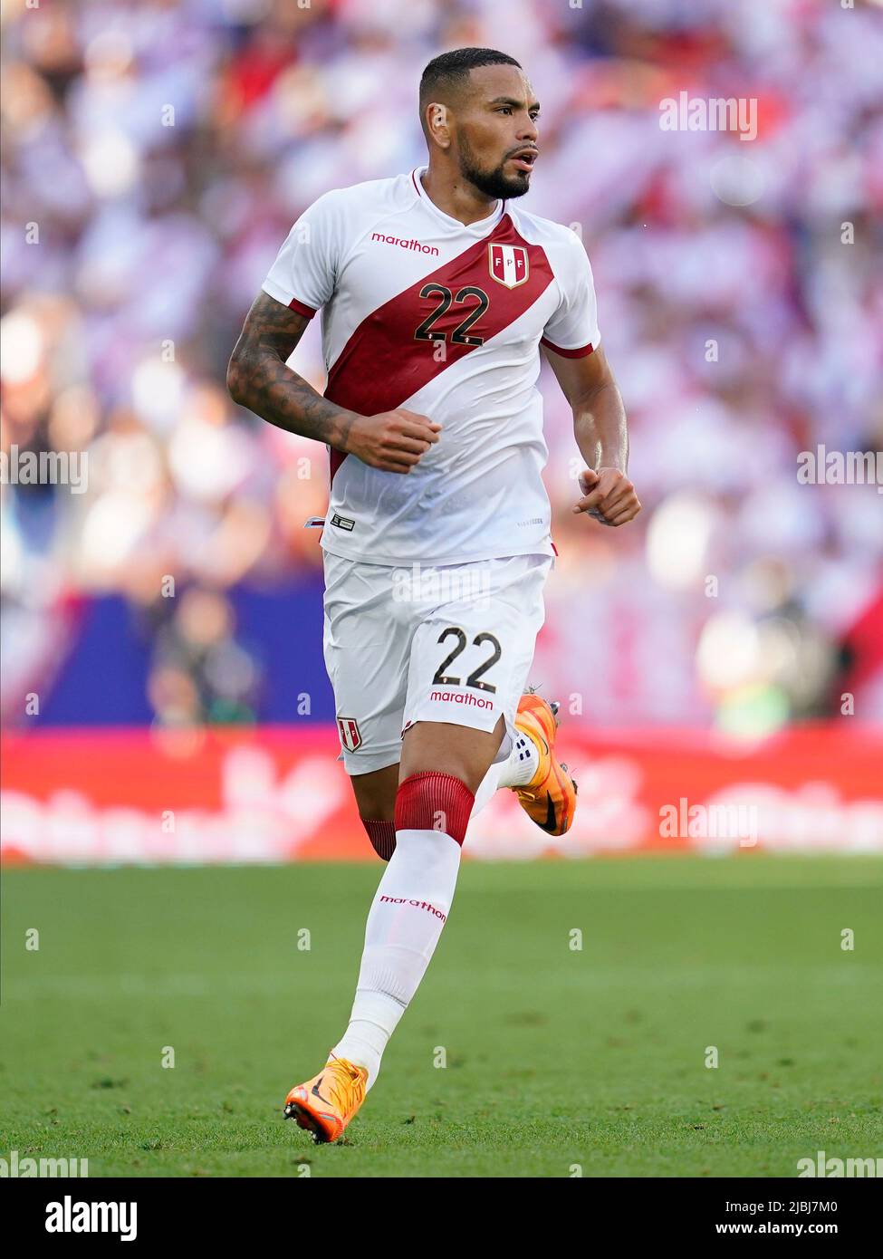 Alexander Callens of Peru during the friendly match between Peru and ...