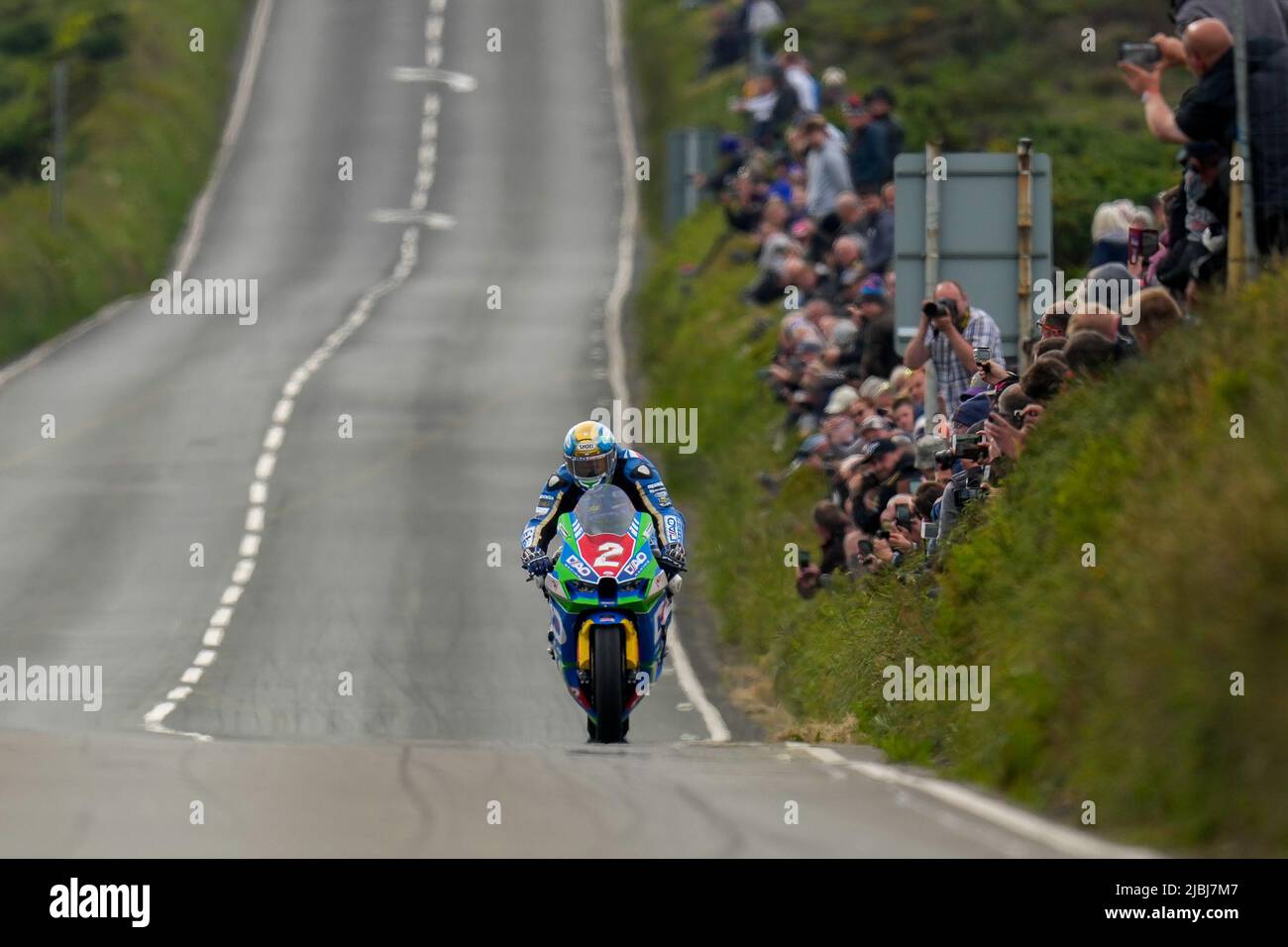 Douglas, Isle Of Man. 19th Jan, 2022. Dean Harrison (1000 Kawasaki ...