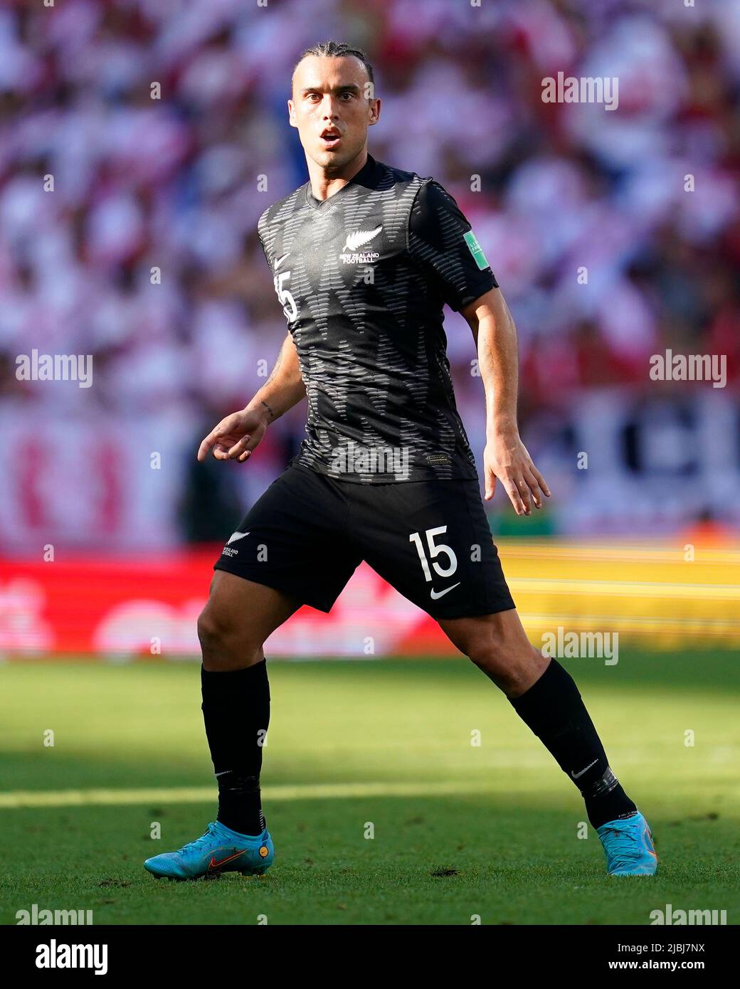 Clayton Lewis of New Zealand during the friendly match between Peru and ...