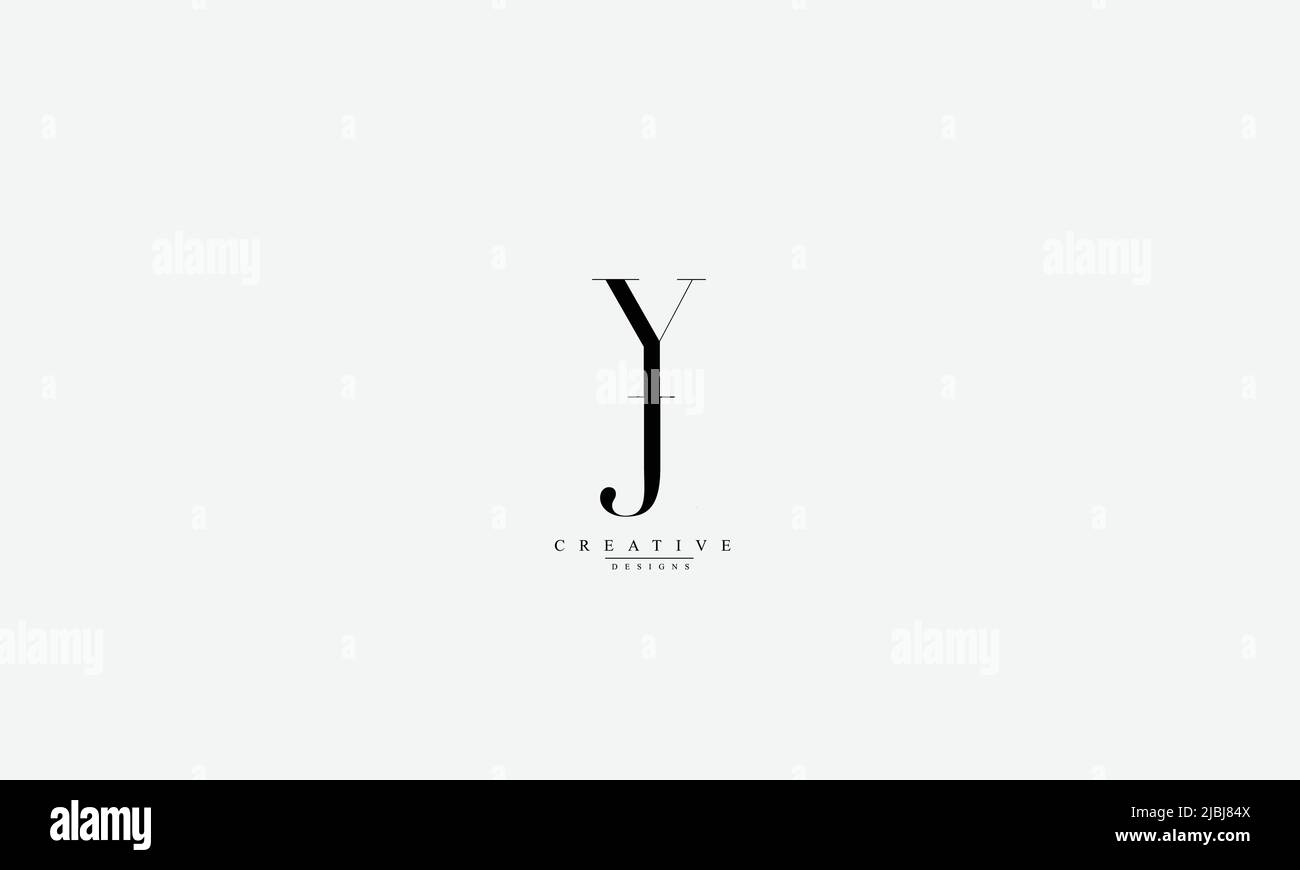 Alphabet letters Initials Monogram logo YJ JY Y J Stock Vector Image ...