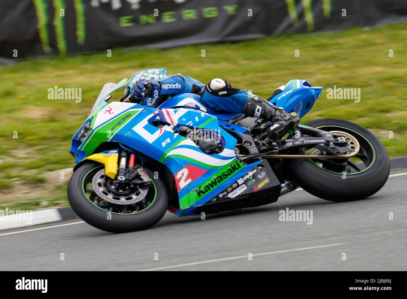 Douglas, Isle Of Man. 19th Jan, 2022. Dean Harrison (1000 Kawasaki ...