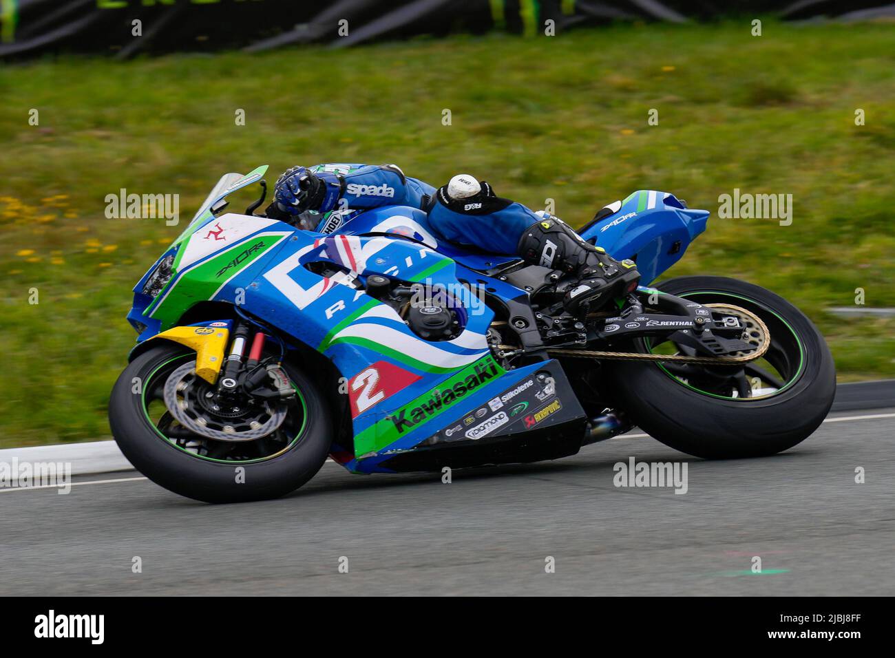 Douglas, Isle Of Man. 19th Jan, 2022. Dean Harrison (1000 Kawasaki ...