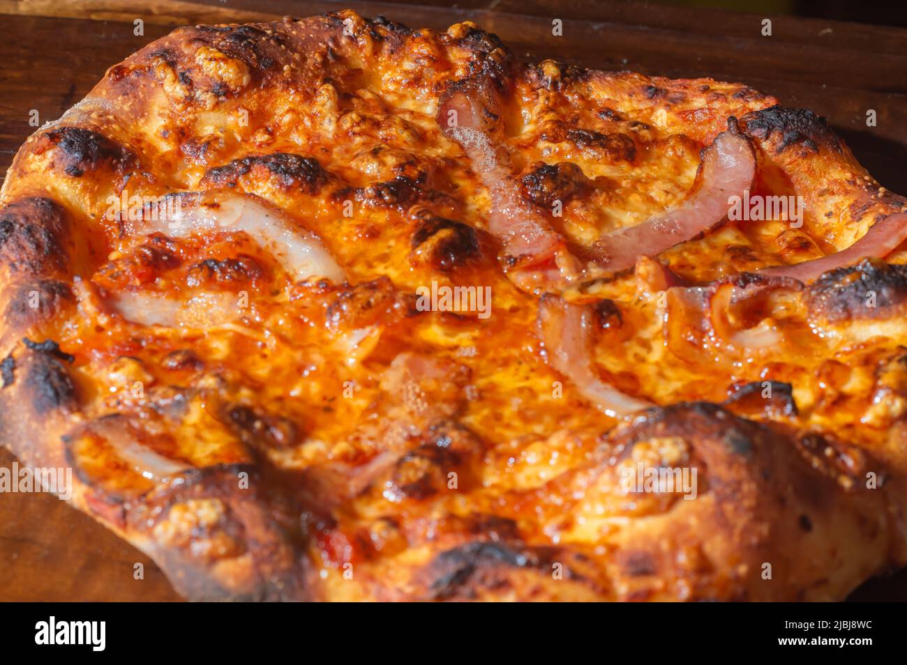 Homemade Italian pizza with natural fermentation, various flavors among ...