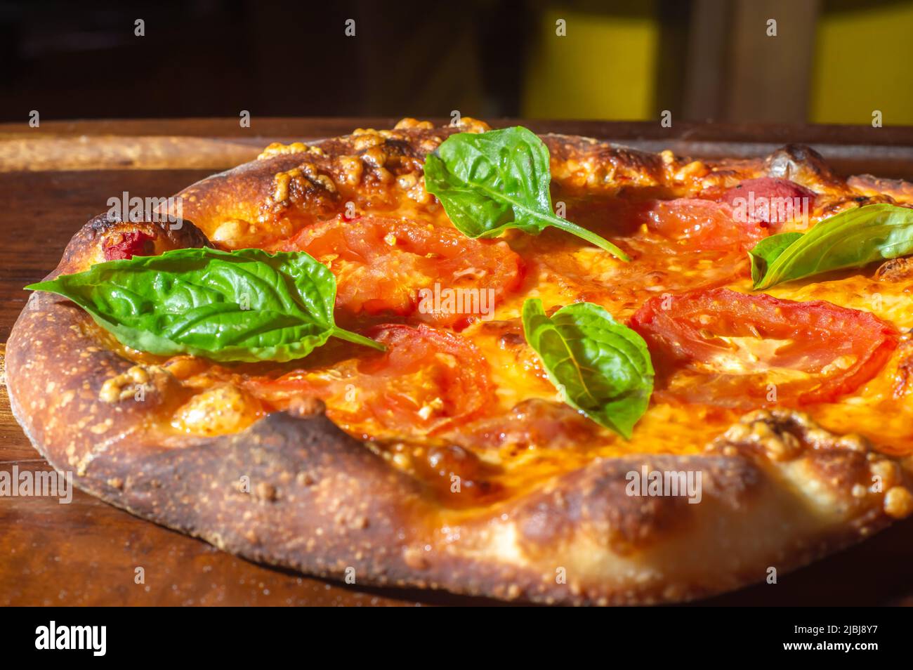 Homemade Italian pizza with natural fermentation, various flavors among ...