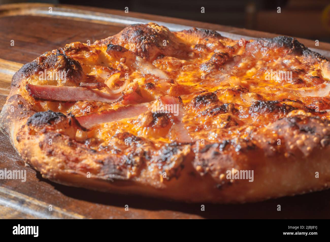 Homemade Italian pizza with natural fermentation, various flavors among ...