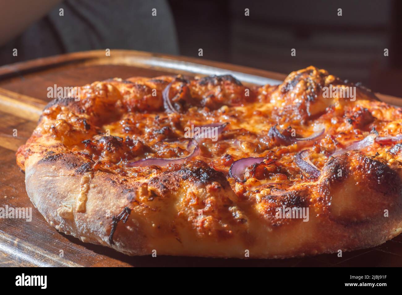 Homemade Italian pizza with natural fermentation, various flavors among ...