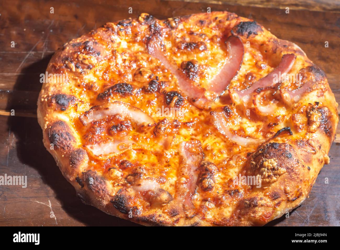 Homemade Italian pizza with natural fermentation, various flavors among ...